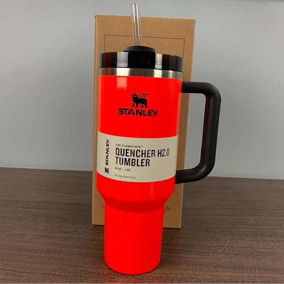 Stanley | Dining | Stanley 3 Oz Quencher Flowstate Tumbler Neon Orange ...